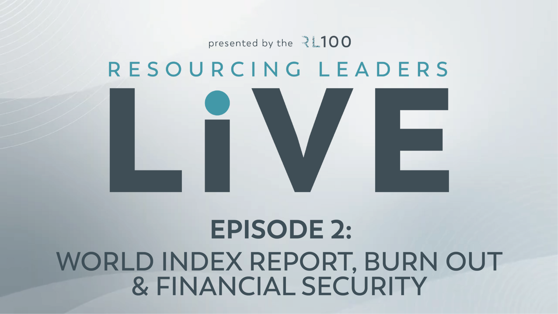 Resourcing Leaders Live Home - The Resourcing Leaders Community | RL100